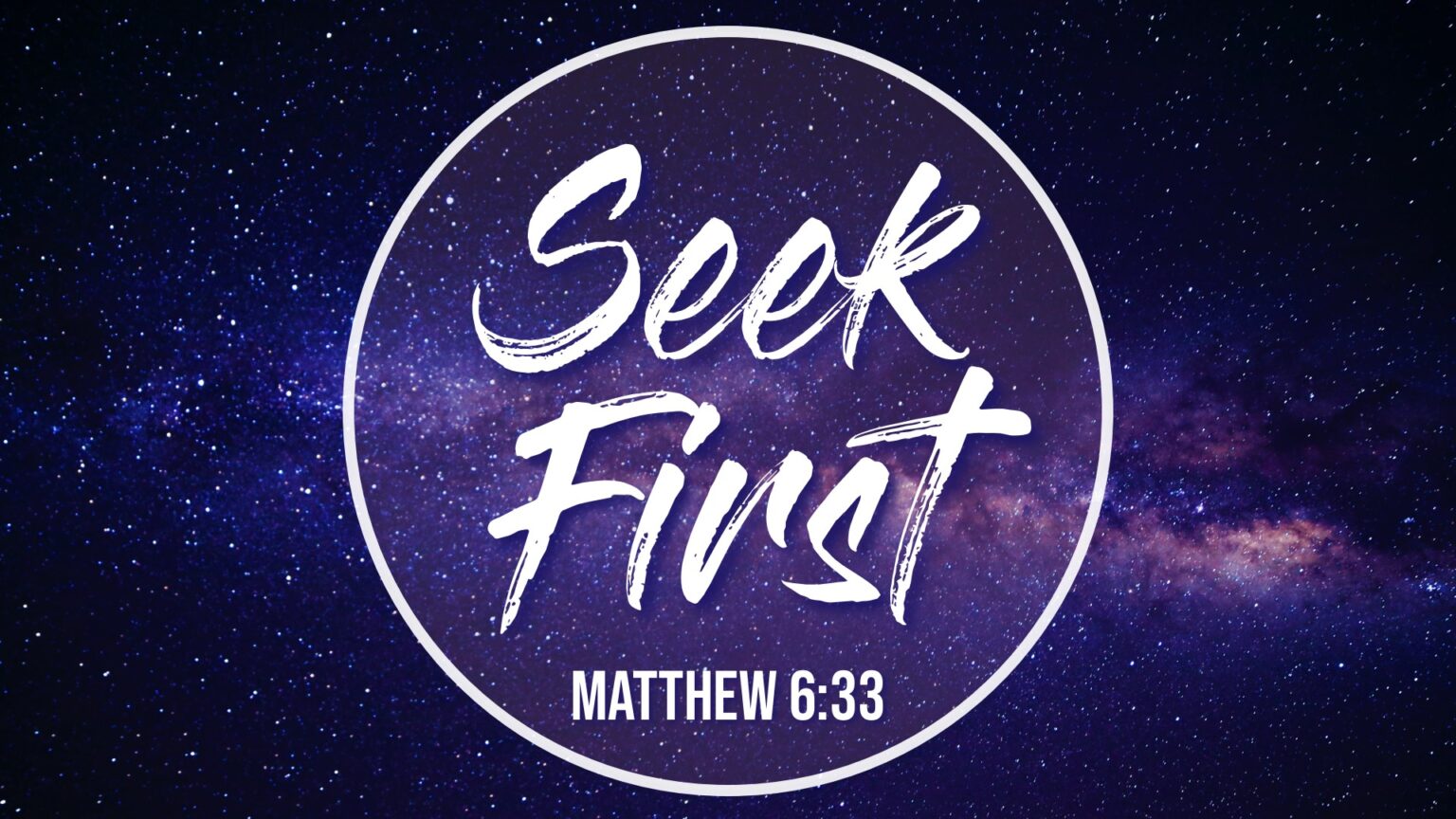 Seek First Sermon Series - Marion Oaks Assembly of God